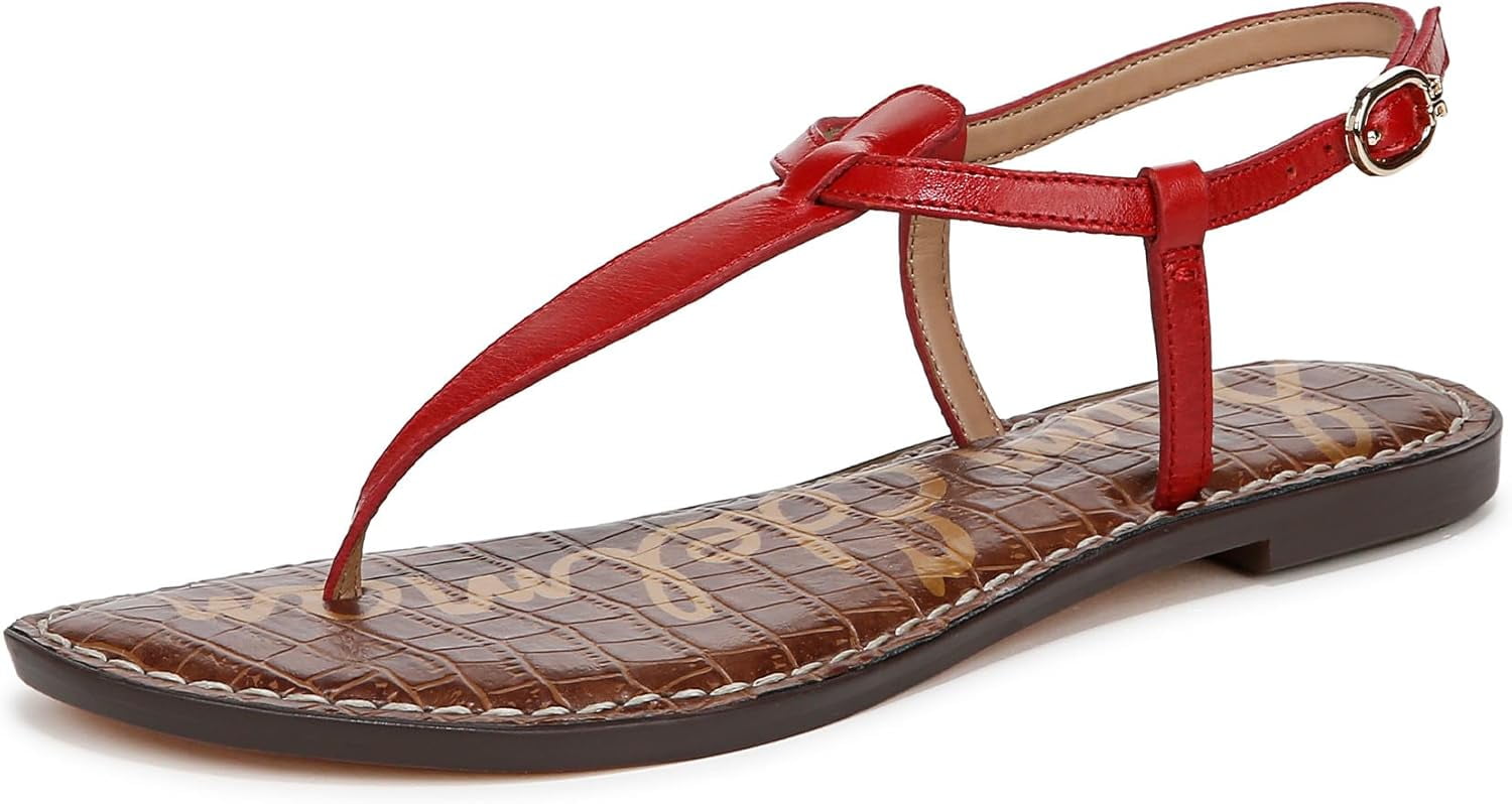 Sam Edelman Women's Gigi Thong Sandal Summer Red 9.5M - Walmart.com