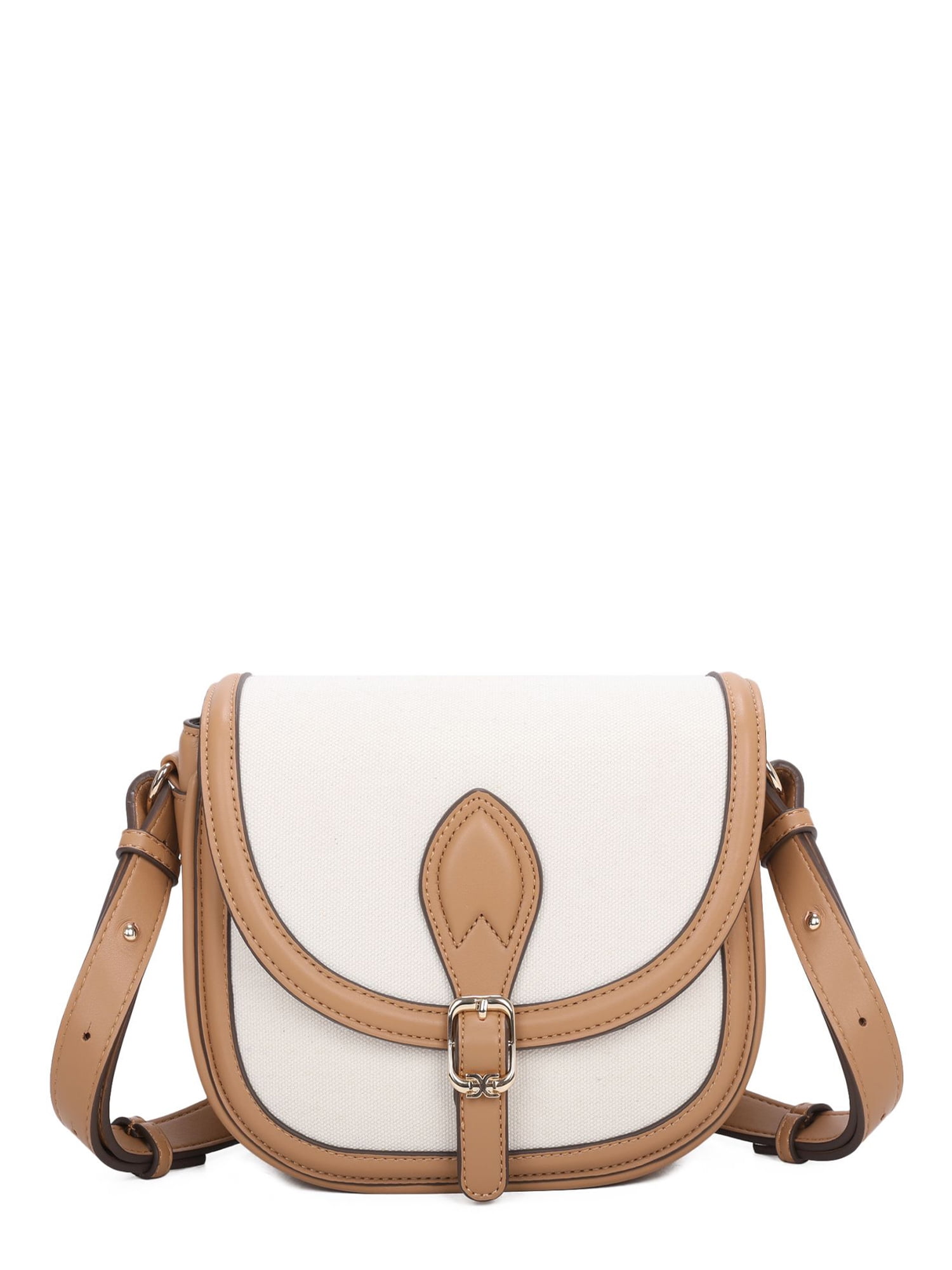 Sam Edelman Women's Giorgia Saddle Handbag, Natural Canvas - Walmart.com
