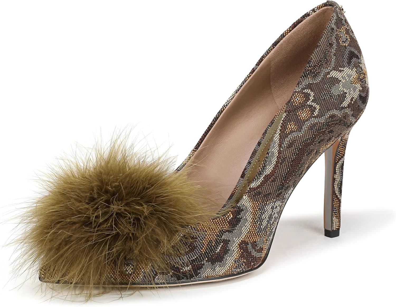 Sam Edelman Women's Hazel Plush Pump Olive Paisley Multi 7M - Walmart.com
