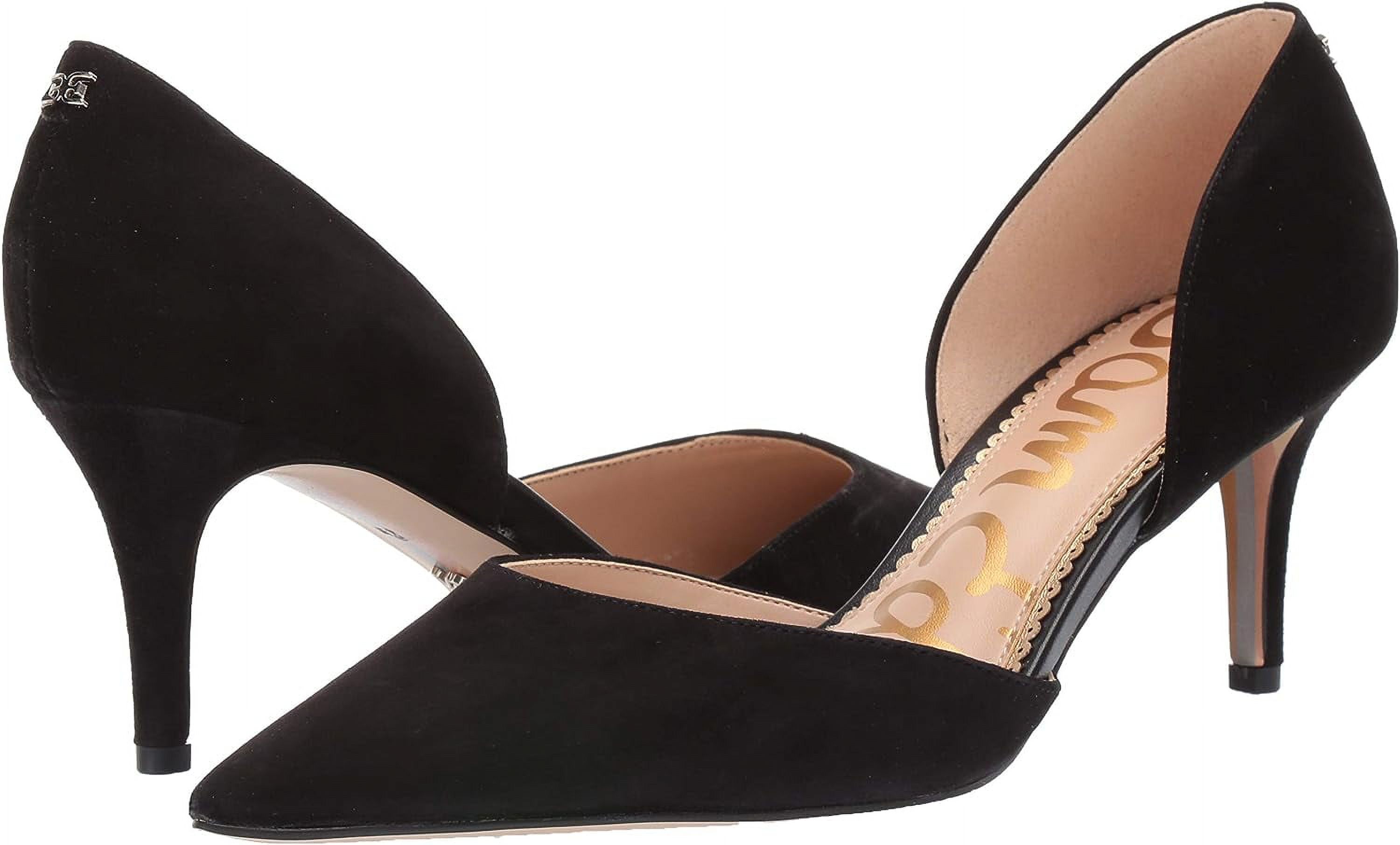 Sam Edelman Women's Jaina Pumps Black Suede 10.5M - Walmart.com