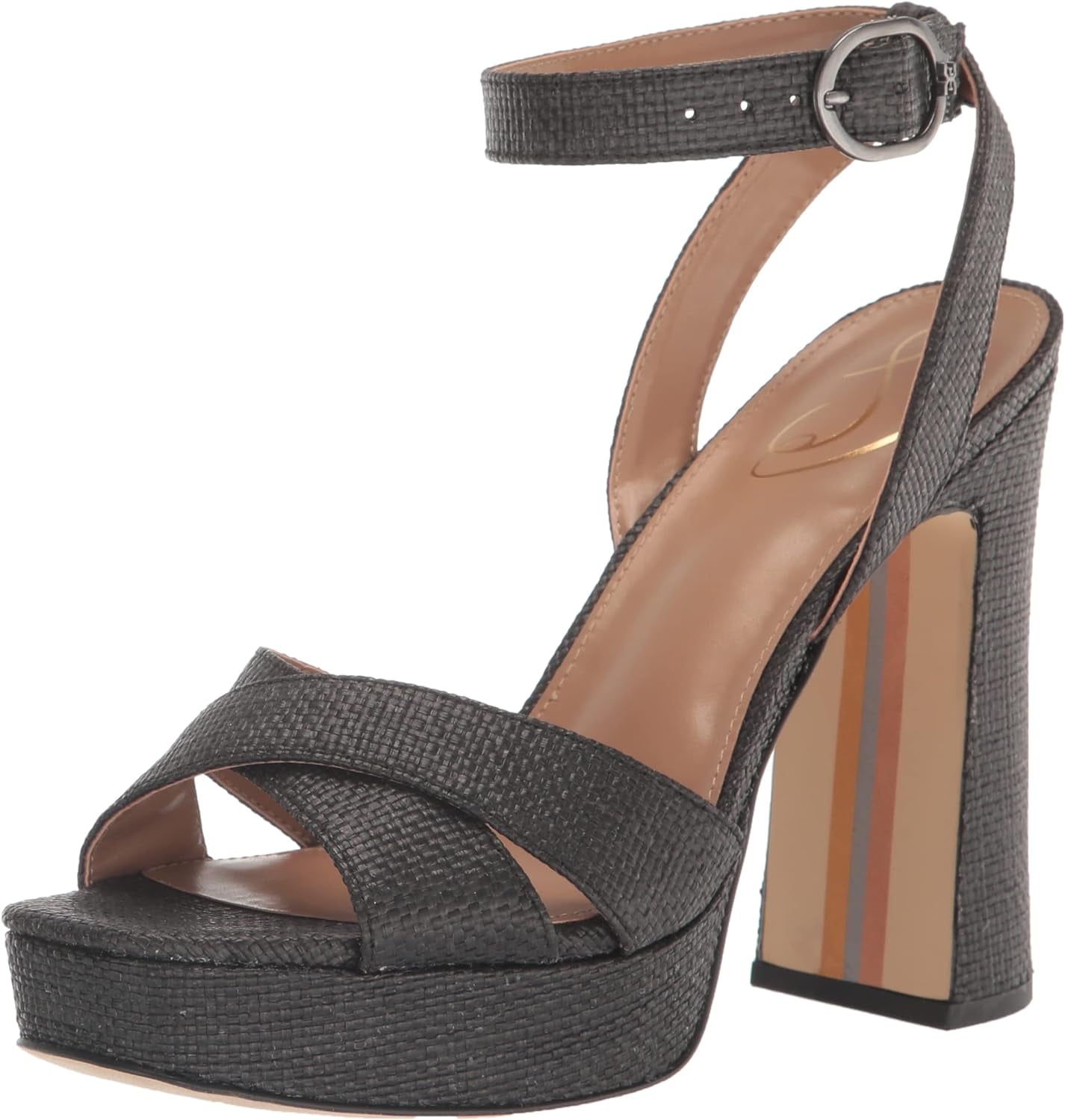 Sam Edelman Women's Kayna Platform Sandal Black 8M - Walmart.com