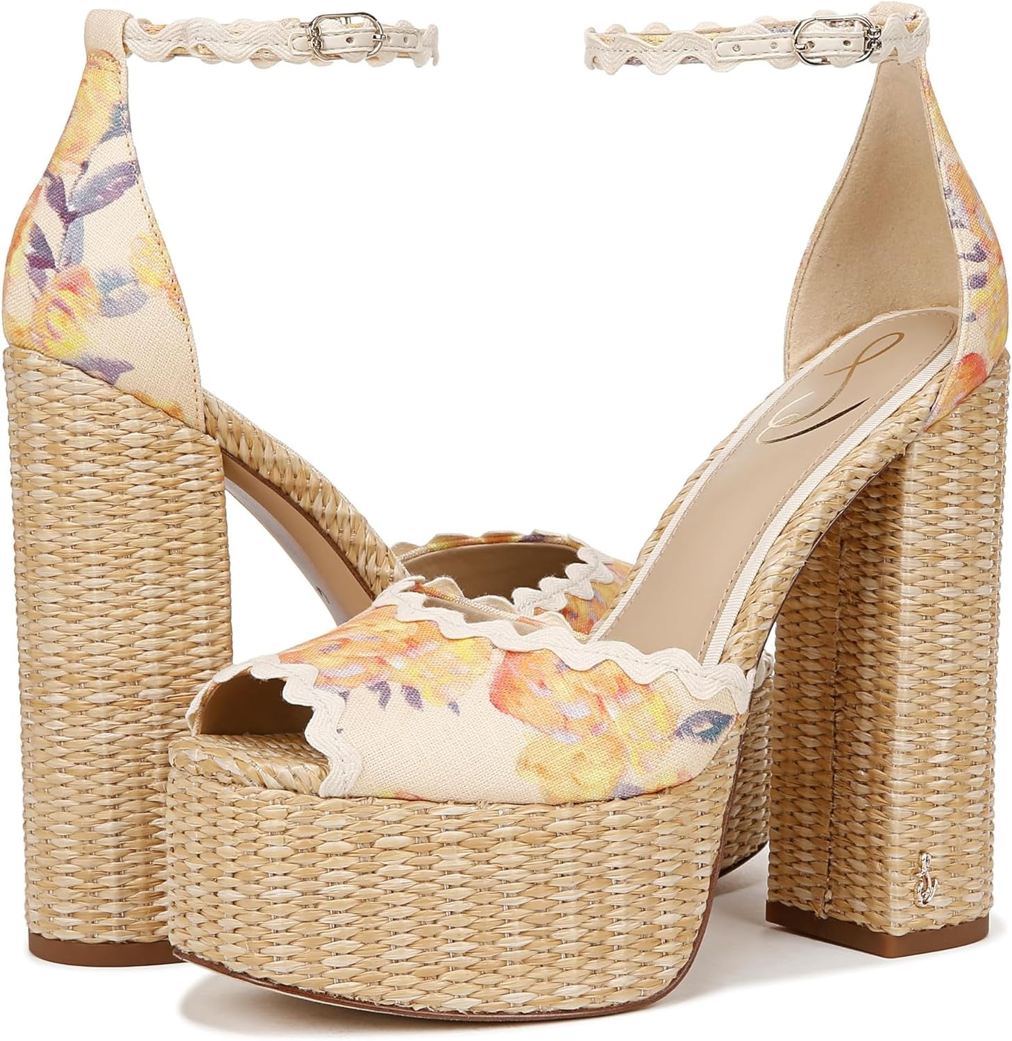 Sam Edelman Women's Kori Platform Heel Apricot Multi 8M - Walmart.com