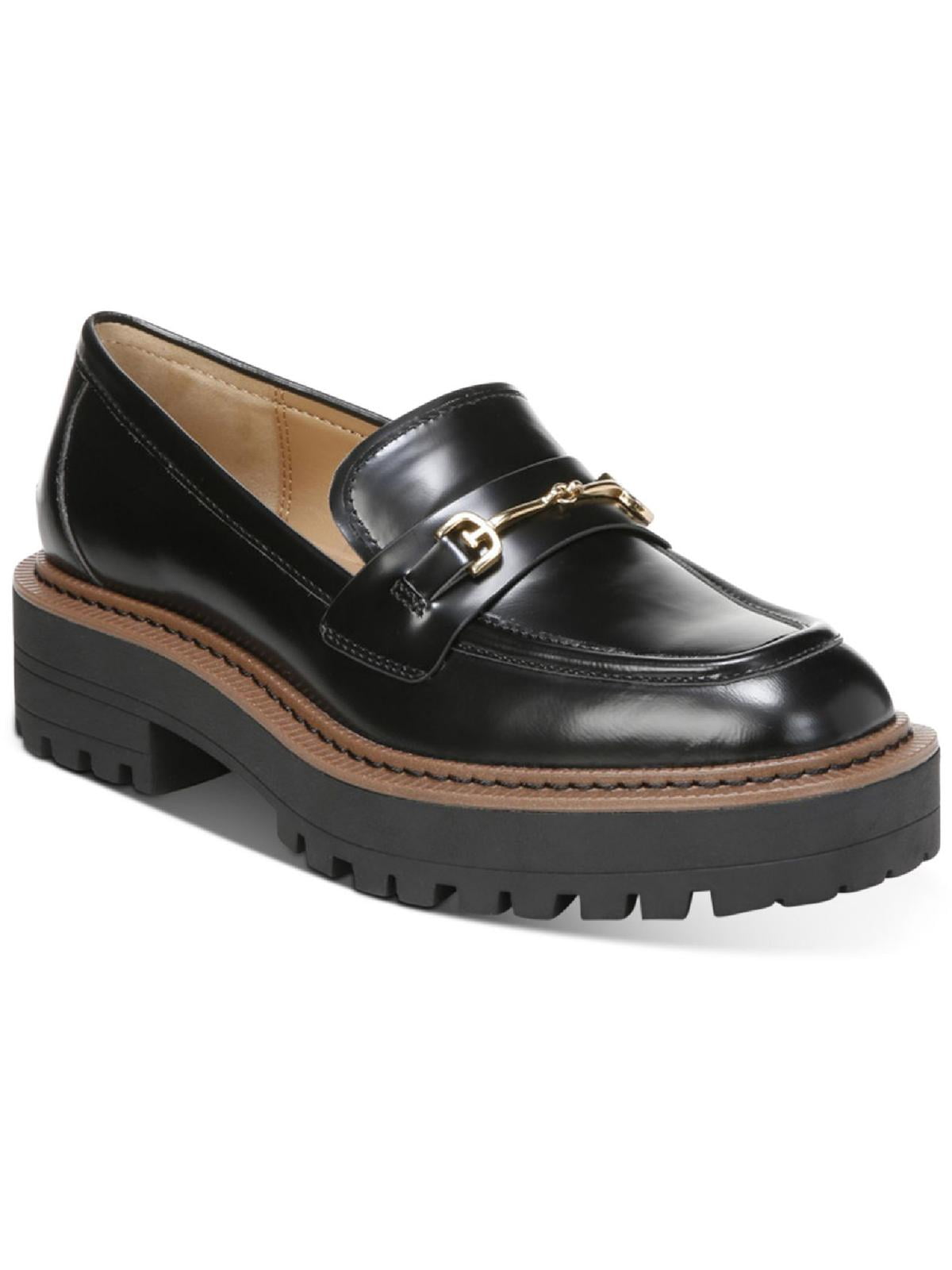 Sam Edelman Women's Laurs Leather Loafer Black Box 5.5M - Walmart.com