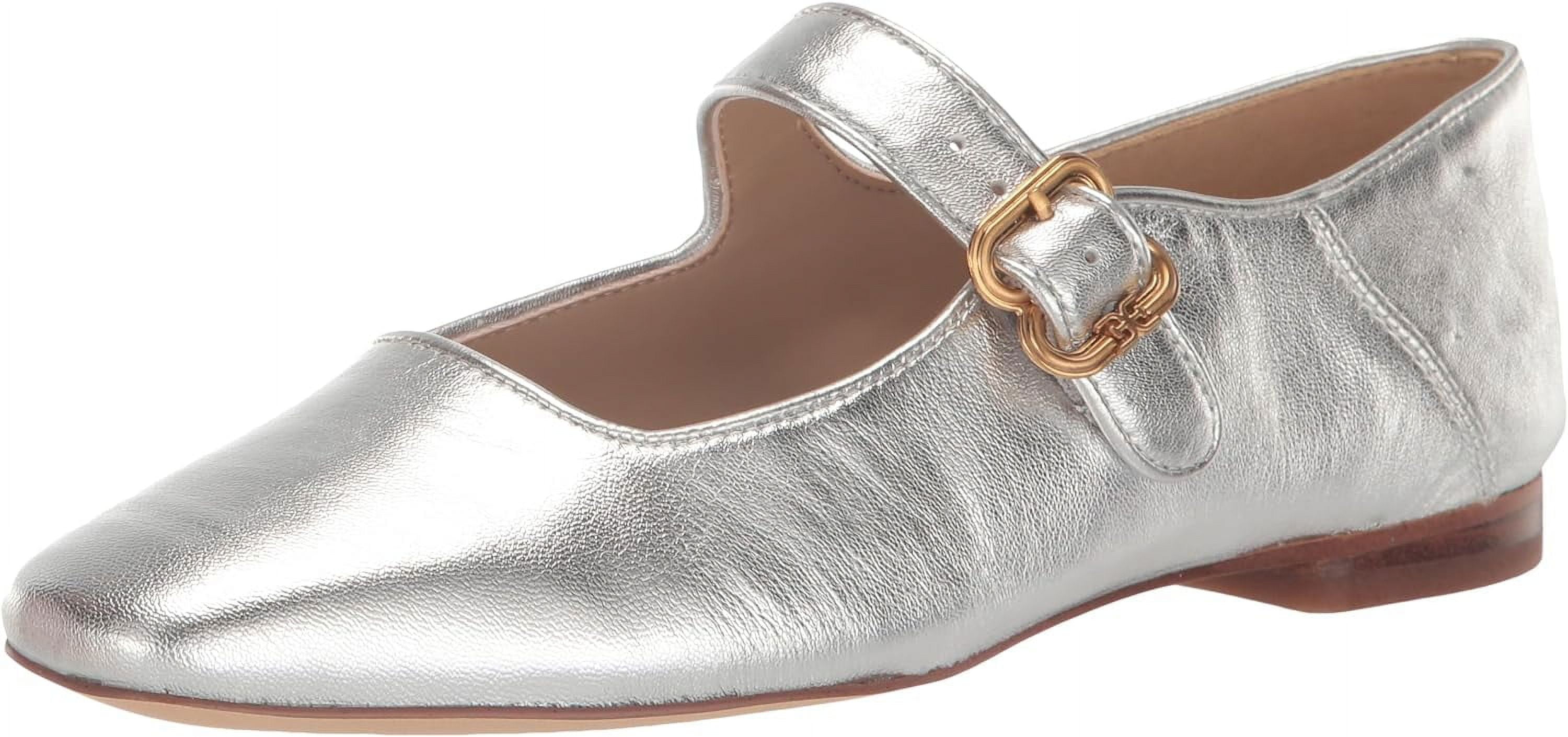 Sam Edelman Women's Michaela Mary Jane Flats Soft Silver 12M - Walmart.com