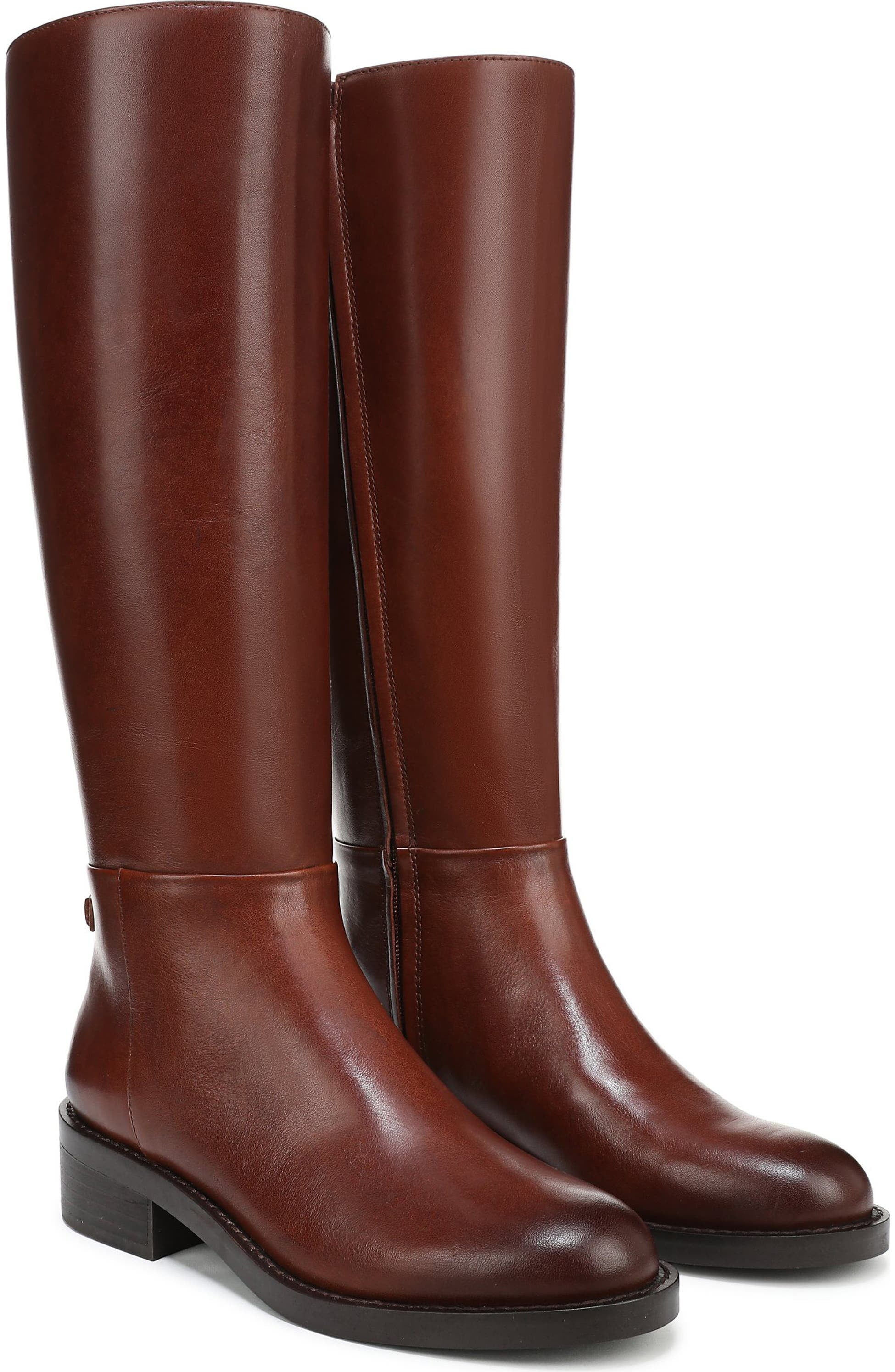 Sam Edelman Women's Milla Knee High Boot Rich Copper Wide Calf 6M ...