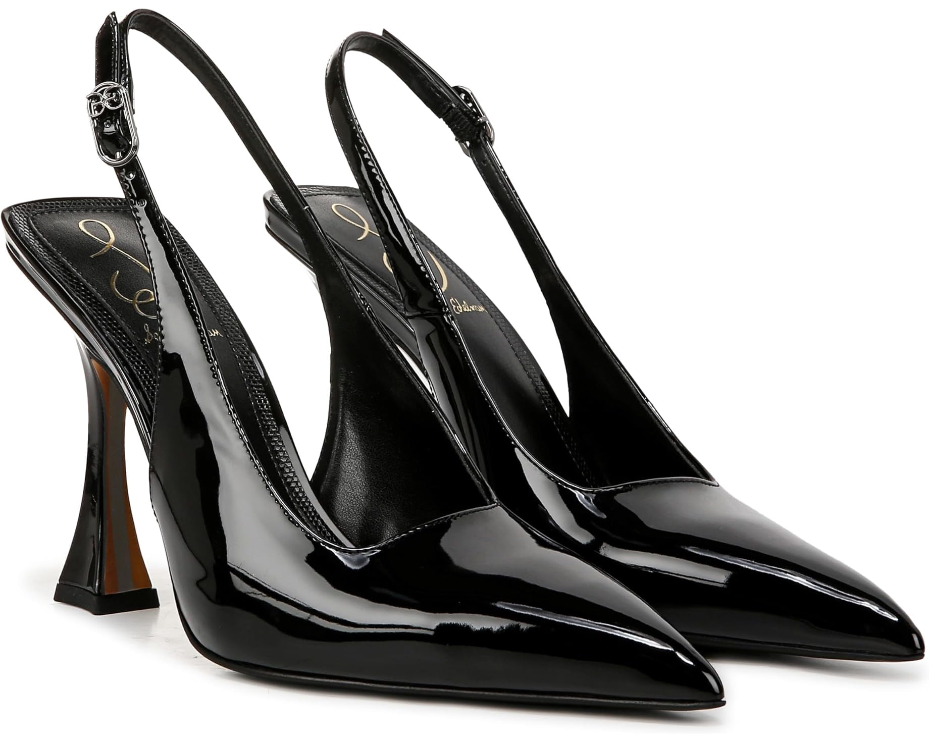 Sam Edelman Women's Odette Slingback Pump Black Patent 7M - Walmart.com
