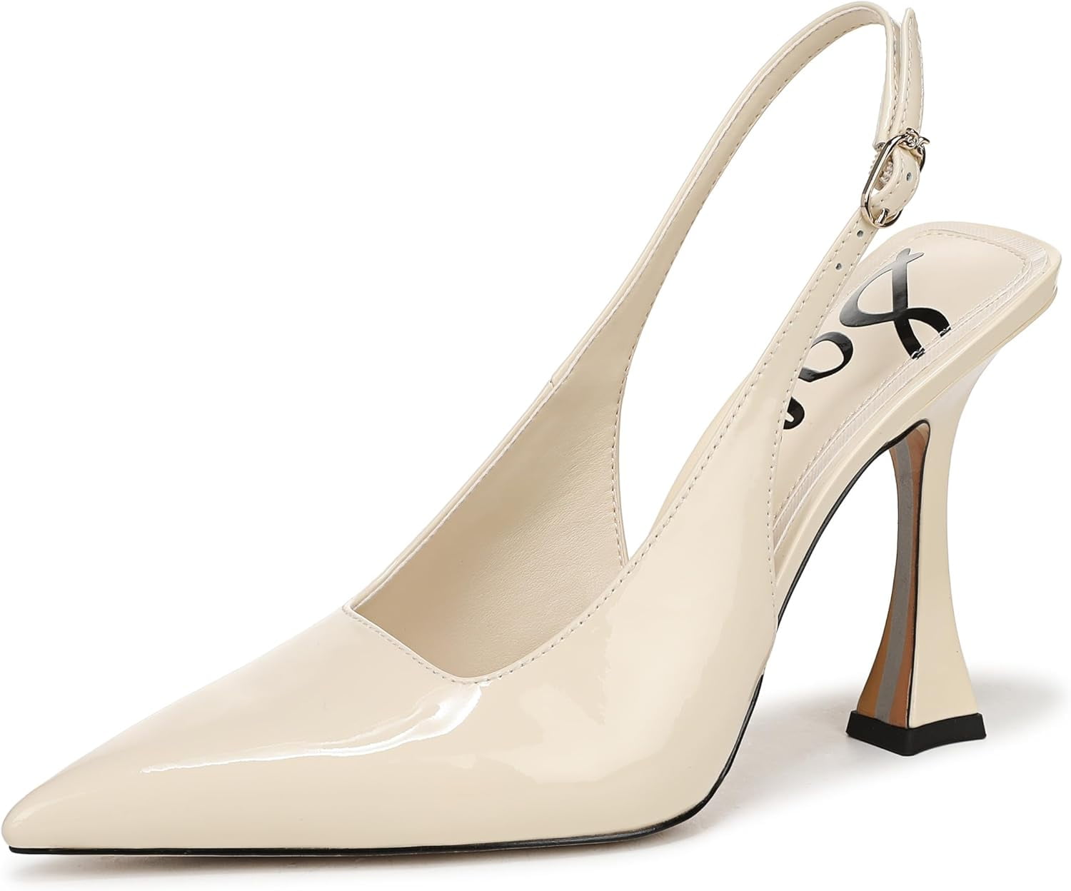 Sam Edelman Women's Odette Slingback Pump Modern Ivory Patent 8M ...