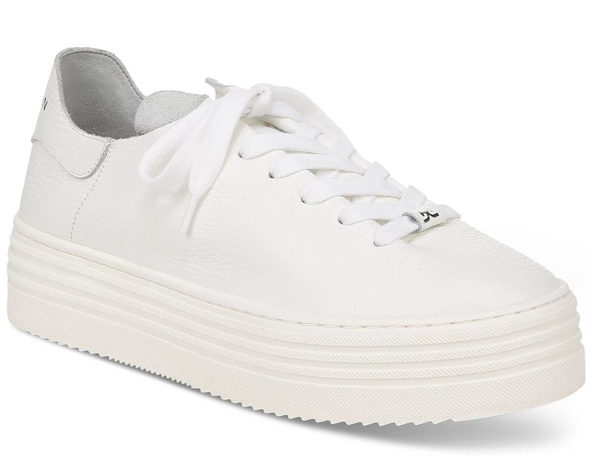 Sam Edelman Women's Pippy Lace Up Platform Sneaker White 9M - Walmart.com