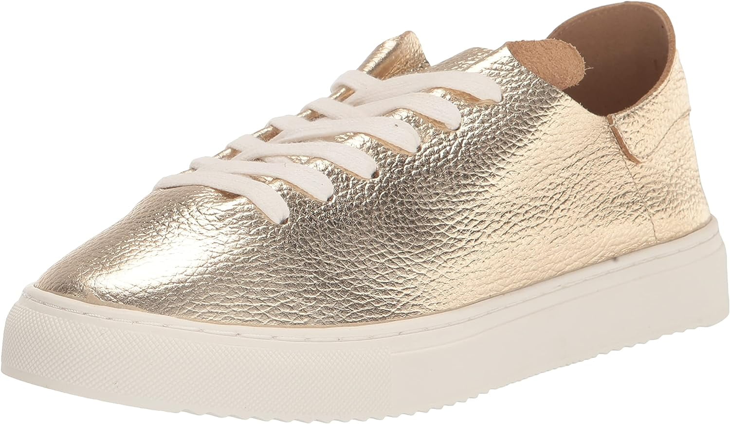 Sam Edelman Women's Poppy Sneaker Gold Leather 10.5M - Walmart.com