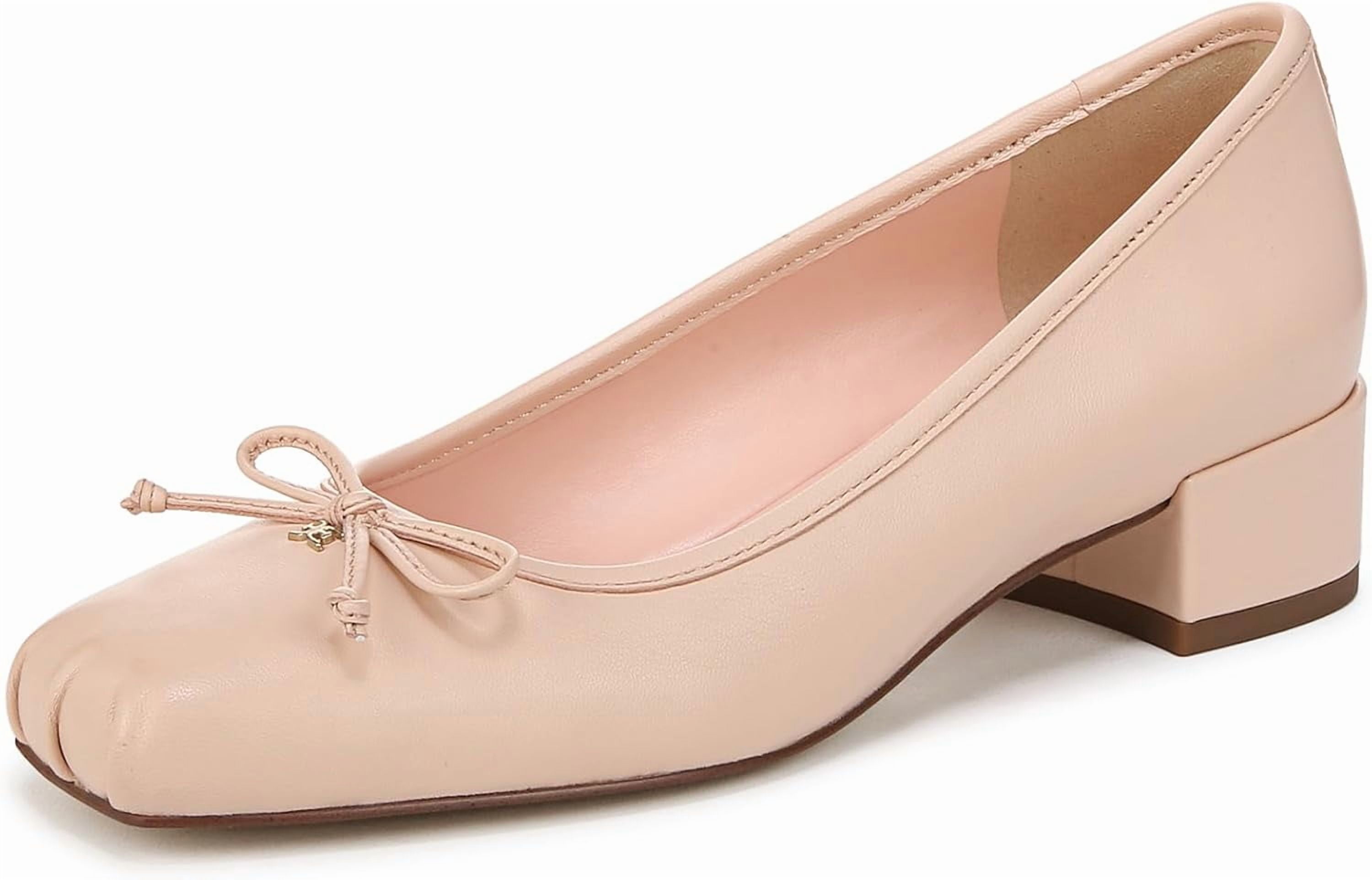 Sam Edelman Women's Rosa Block Heel Slip On Pump Buff Peach 7M ...