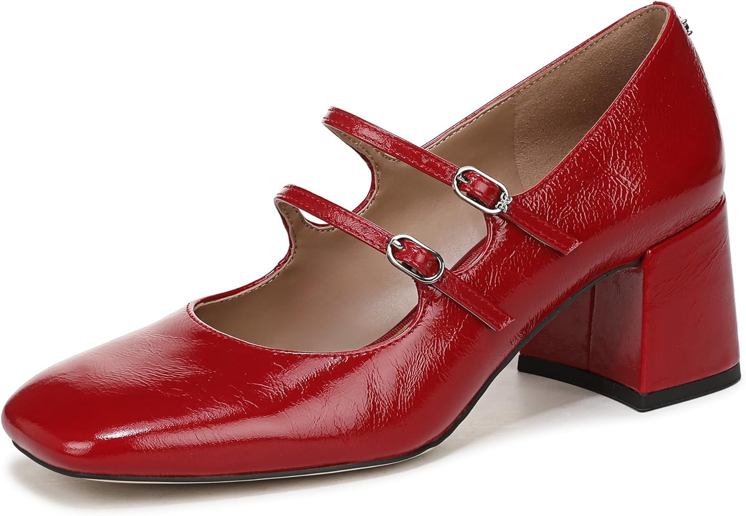 Sam Edelman Women's Sarah Mary Jane Pump Deep Scarlet 9.5M - Walmart.com