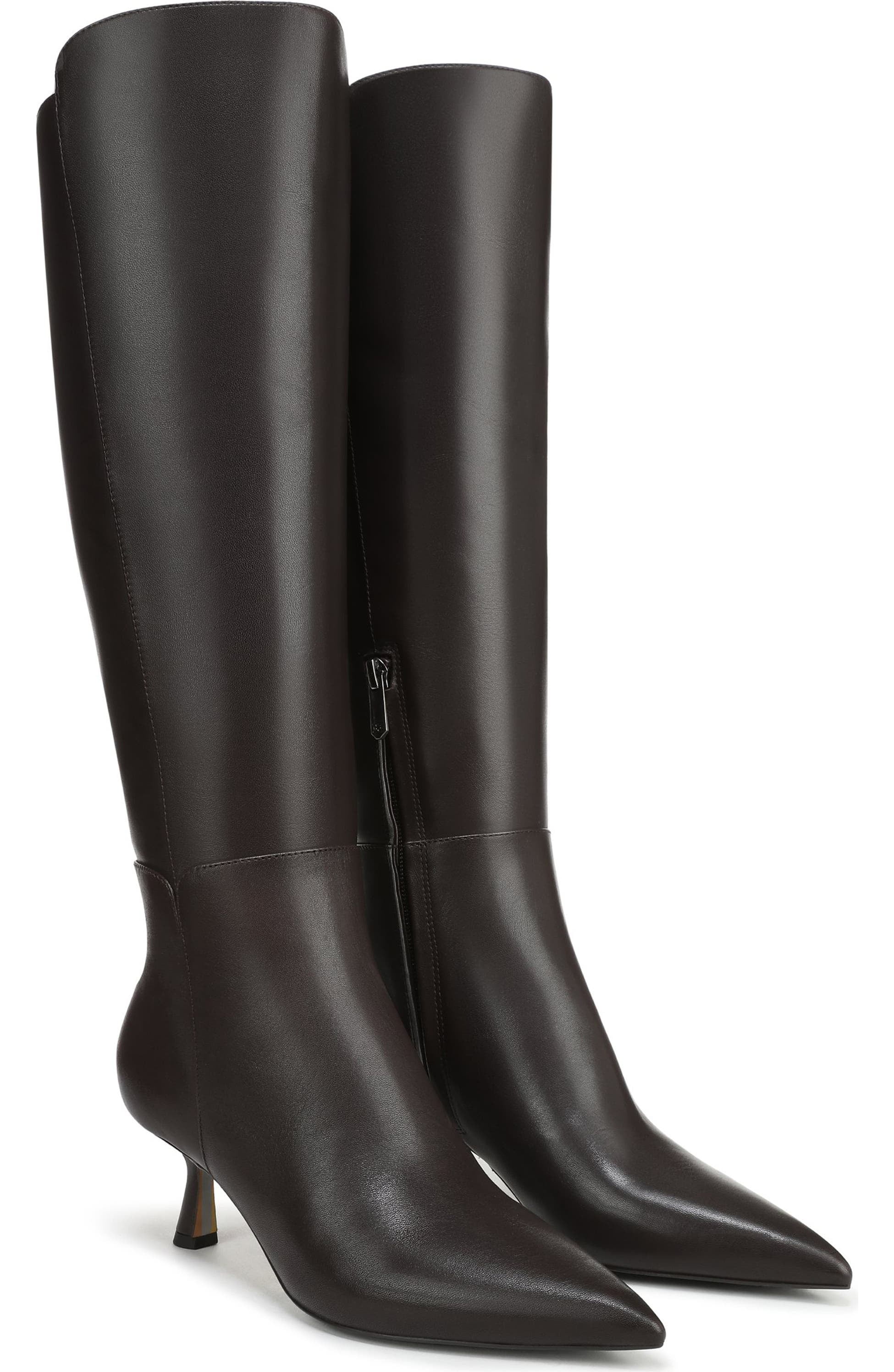 Sam Edelman Women's Taylin Pointed Toe Knee High Boot Chocolate Brown ...