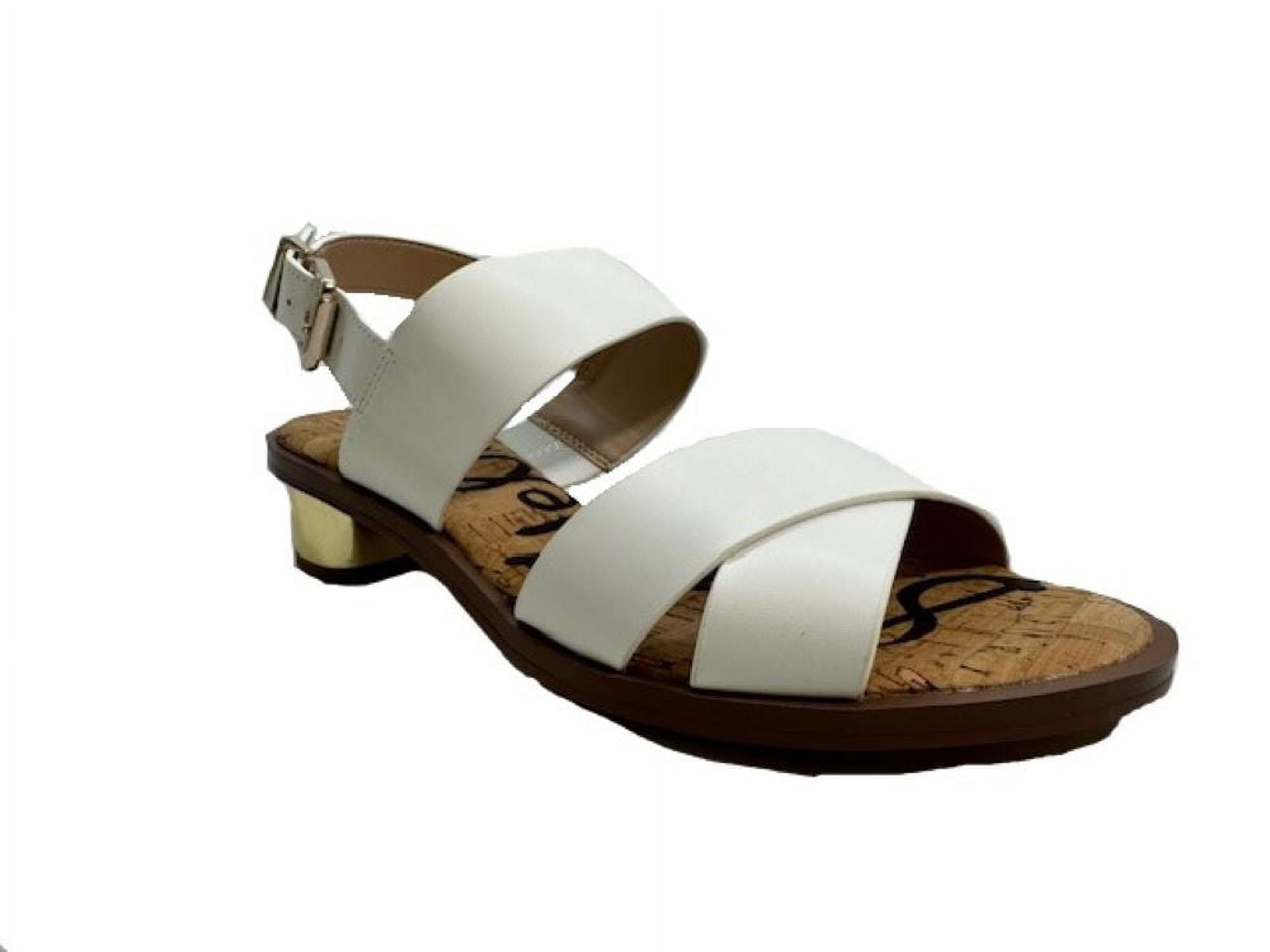 Sam Edelman Women's Teena Bright White Sandals 7M - Walmart.com
