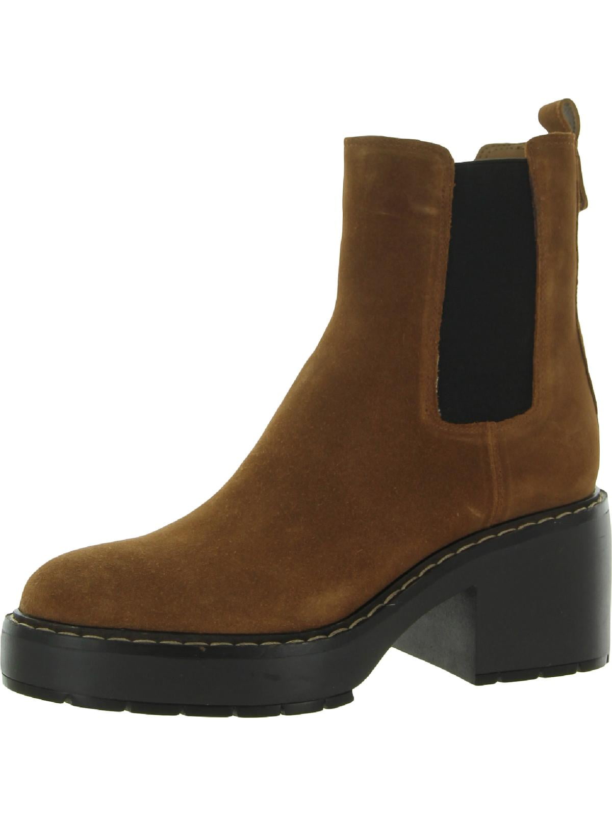 Sam Edelman Womens Anderson Suede Block Heel Chelsea Boots - Walmart.com