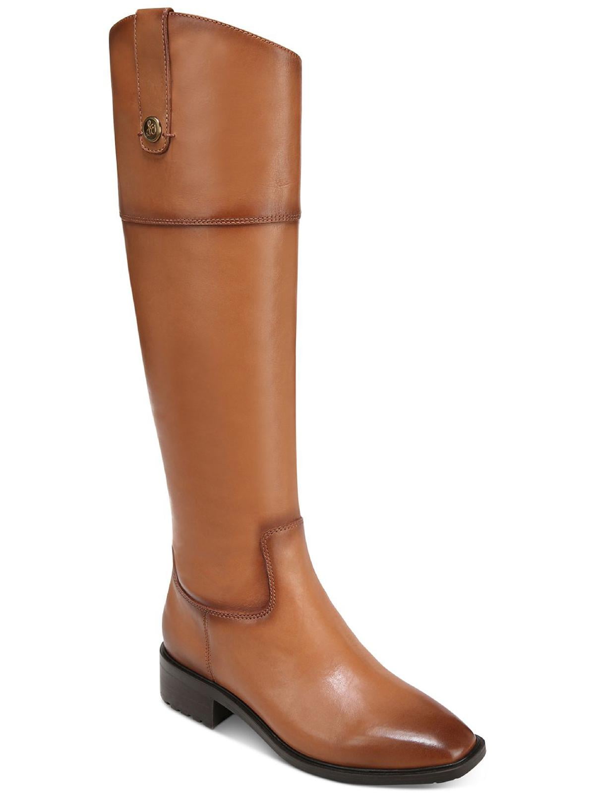 Sam Edelman Womens Drina Leather Riding Knee-High Boots - Walmart.com
