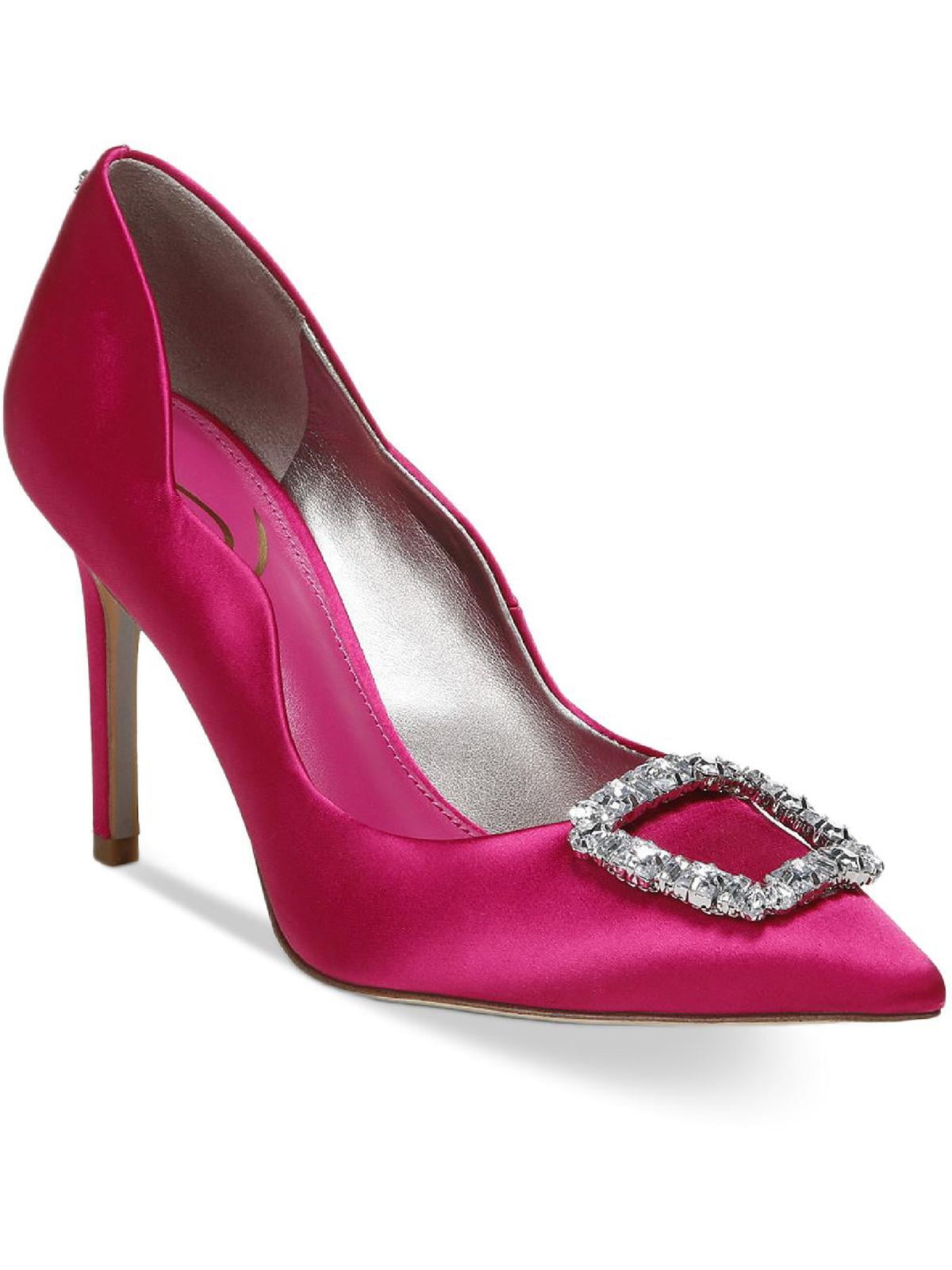 Sam Edelman Womens Harriett Satin Embellished Pumps - Walmart.com