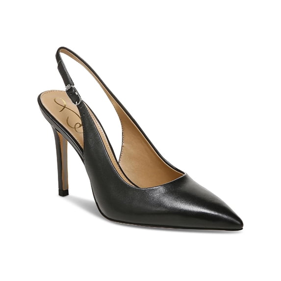 Sam Edelman Womens Hazel Leather Pumps Slingback Heels - Walmart.com