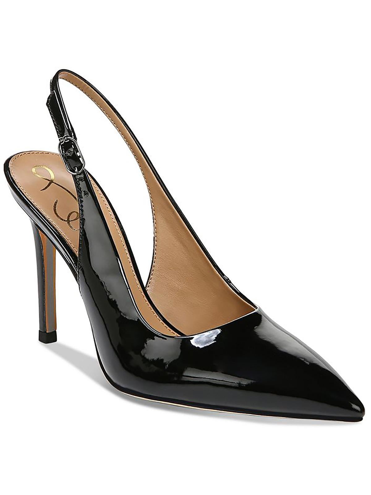 Sam Edelman Womens Hazel Leather Pumps Slingback Heels - Walmart.com