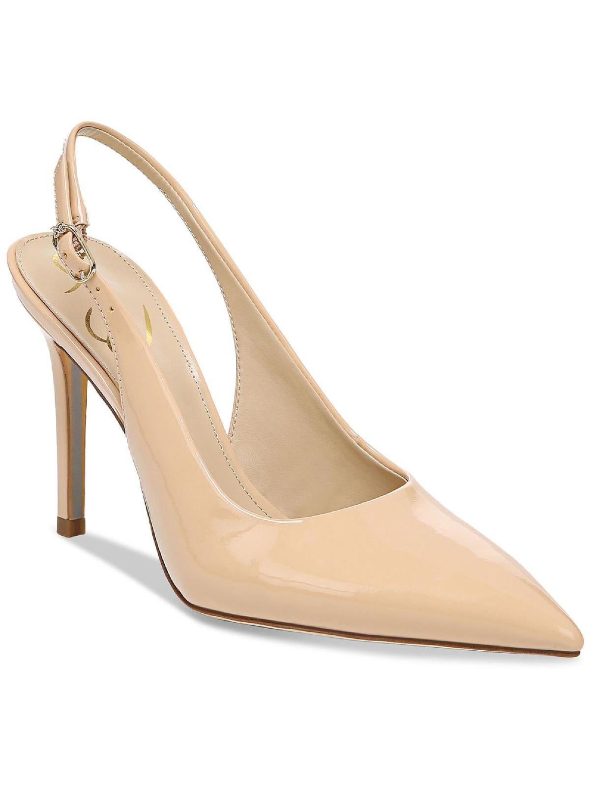 Sam Edelman Womens Hazel Patent Pumps Slingback Heels - Walmart.com