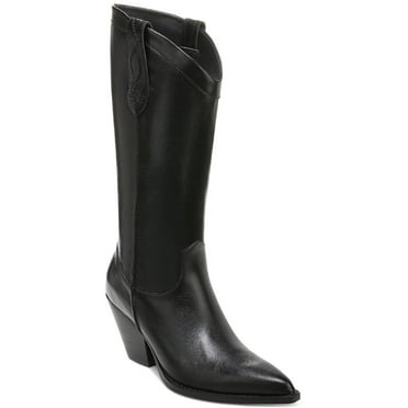 Sam Edelman Jamie Mesa Rust Side Zipper Pointed Toe Block Heel Western ...