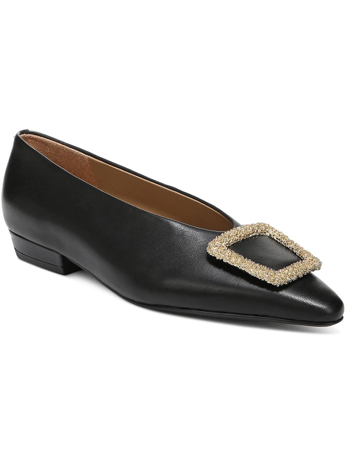 Sam Edelman Womens Janina Leather Embellished Flats Shoes - Walmart.com