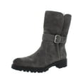 Sam Edelman Womens Jeanie Faux Suede Fur Lined Mid-Calf Boots - Walmart.com