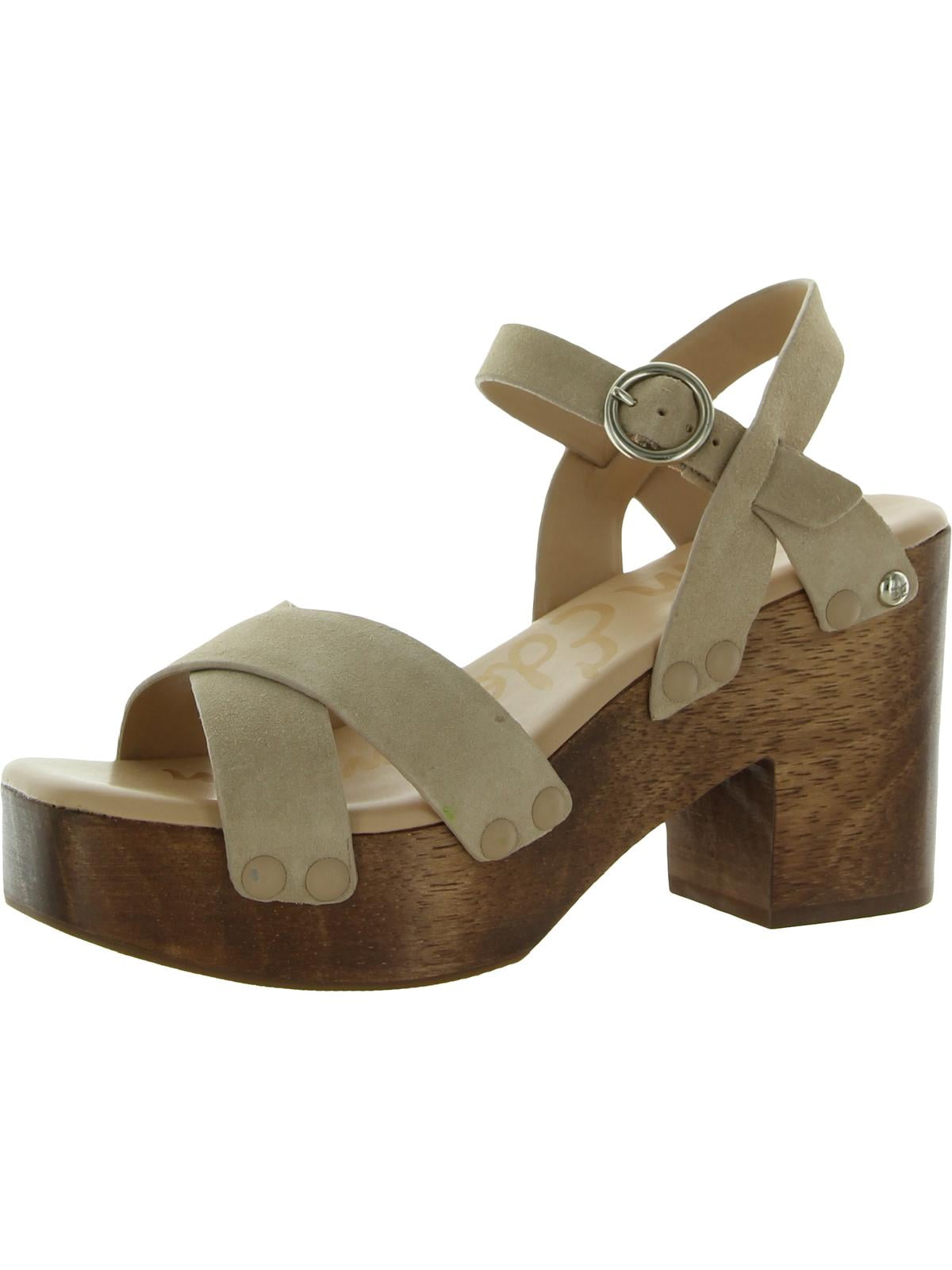 Sam Edelman Womens Josefine Suede Wood Heels - Walmart.com