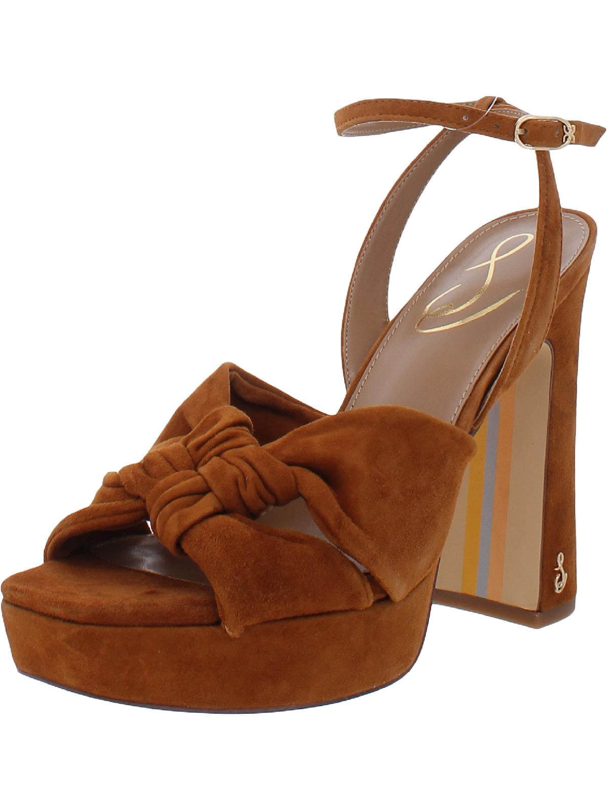 Sam Edelman Womens Kristen Suede Ankle Strap Platform Sandals - Walmart.com