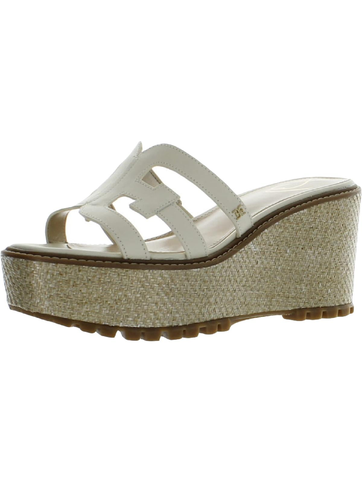 Sam Edelman Womens Laine Leather Slide Platform Sandals - Walmart.com