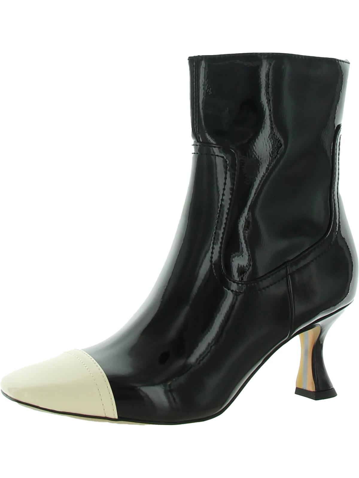 Sam Edelman Womens Livia Patent Square Toe Ankle Boots - Walmart.com