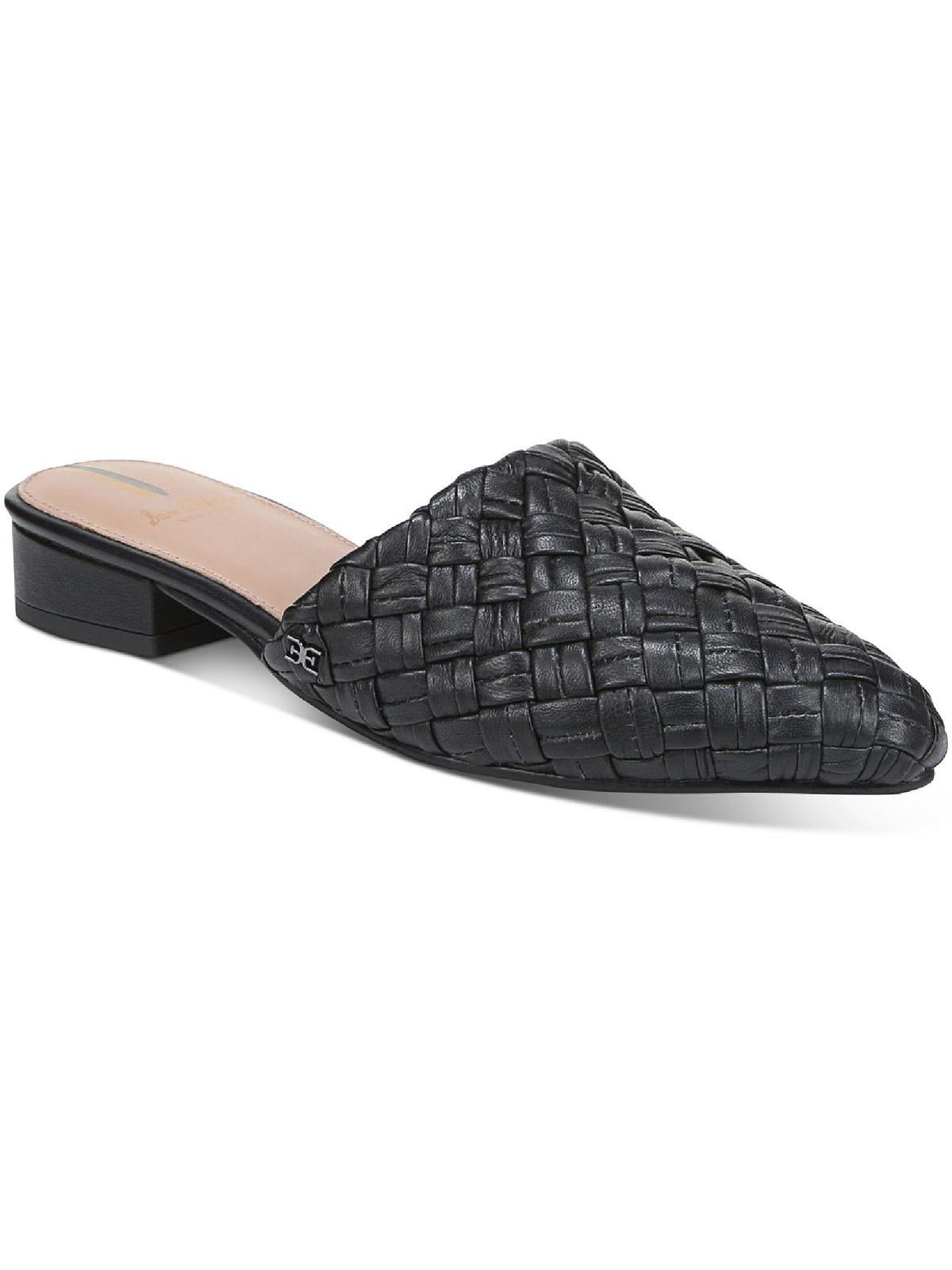 Sam Edelman Womens Page Leather Almond Toe Mules - Walmart.com