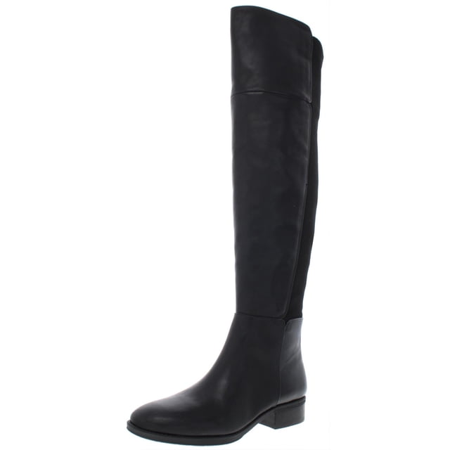 Sam Edelman Womens Pam Leather Ribbed Knit Over-The-Knee Boots ...