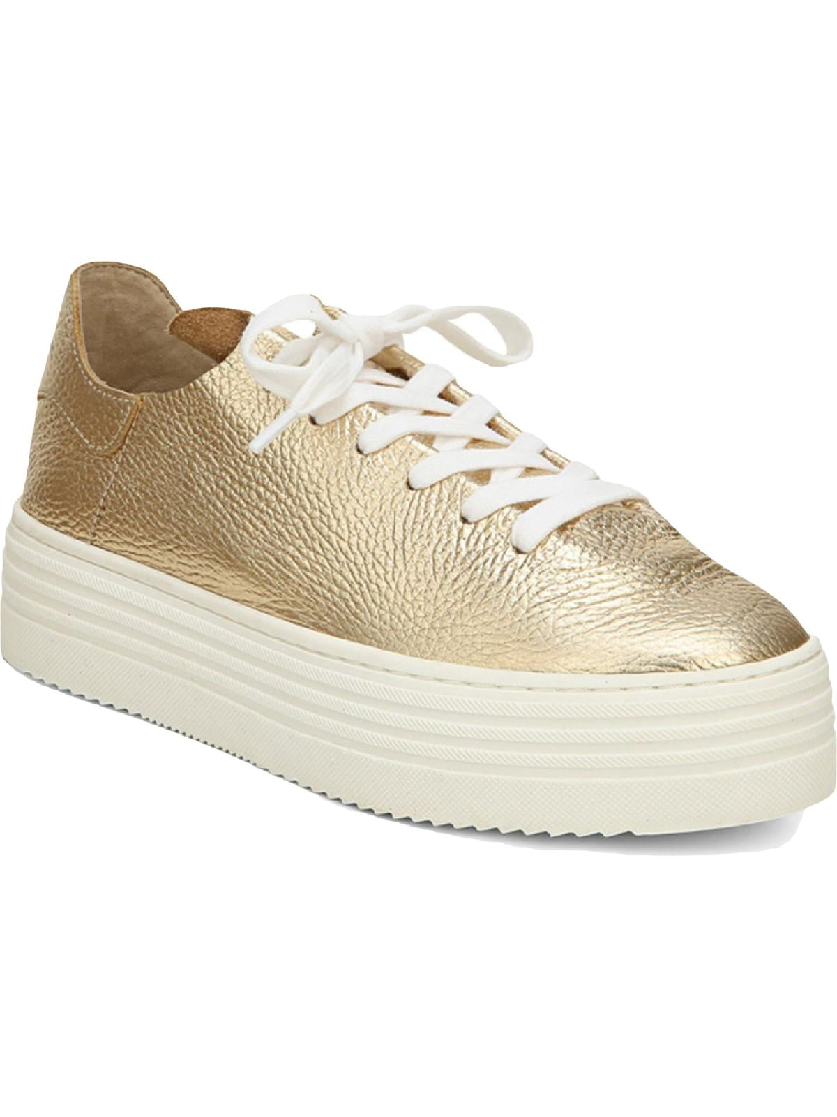 Sam Edelman Womens Pippy Leather Casual and Fashion Sneakers Gold 9 ...