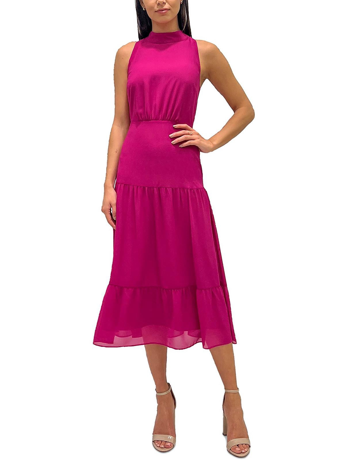 Sam Edelman Womens Satin Sleeveless Midi Dress - Walmart.com