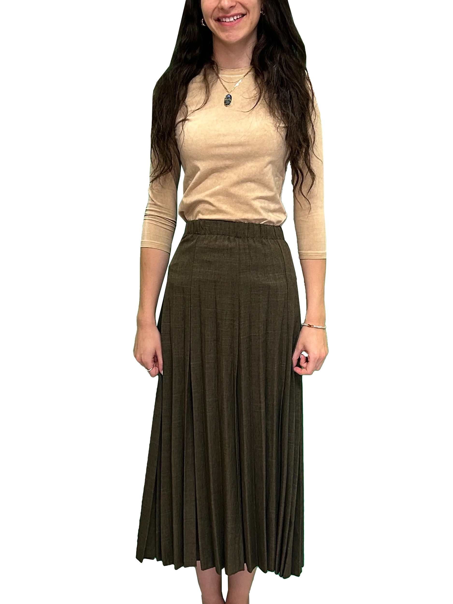 Sam Fashion Heather Pleated Skirt - Walmart.com