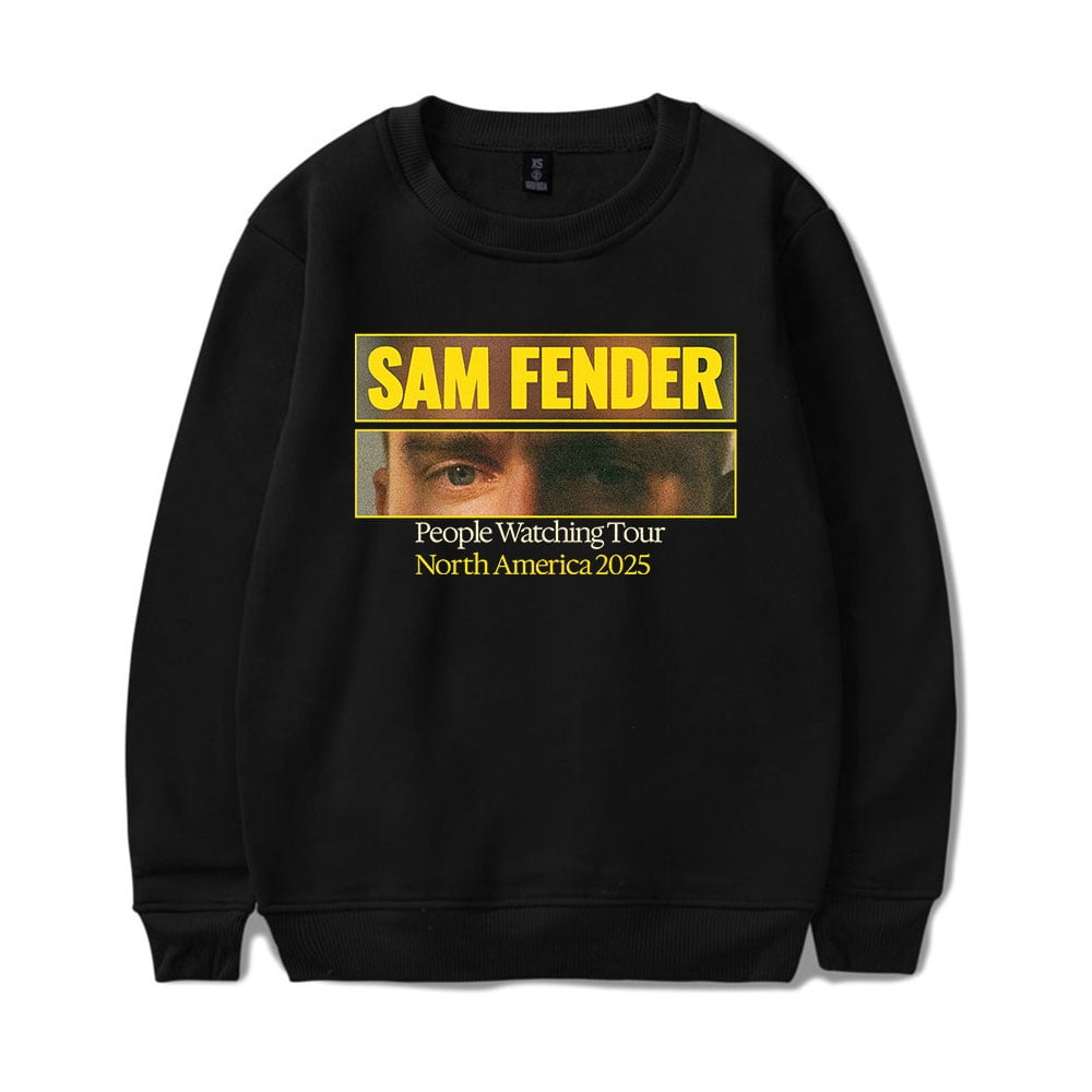 Sam Fender Merch People Watching Tour 2025 Crewneck Top Sweatshirt ...