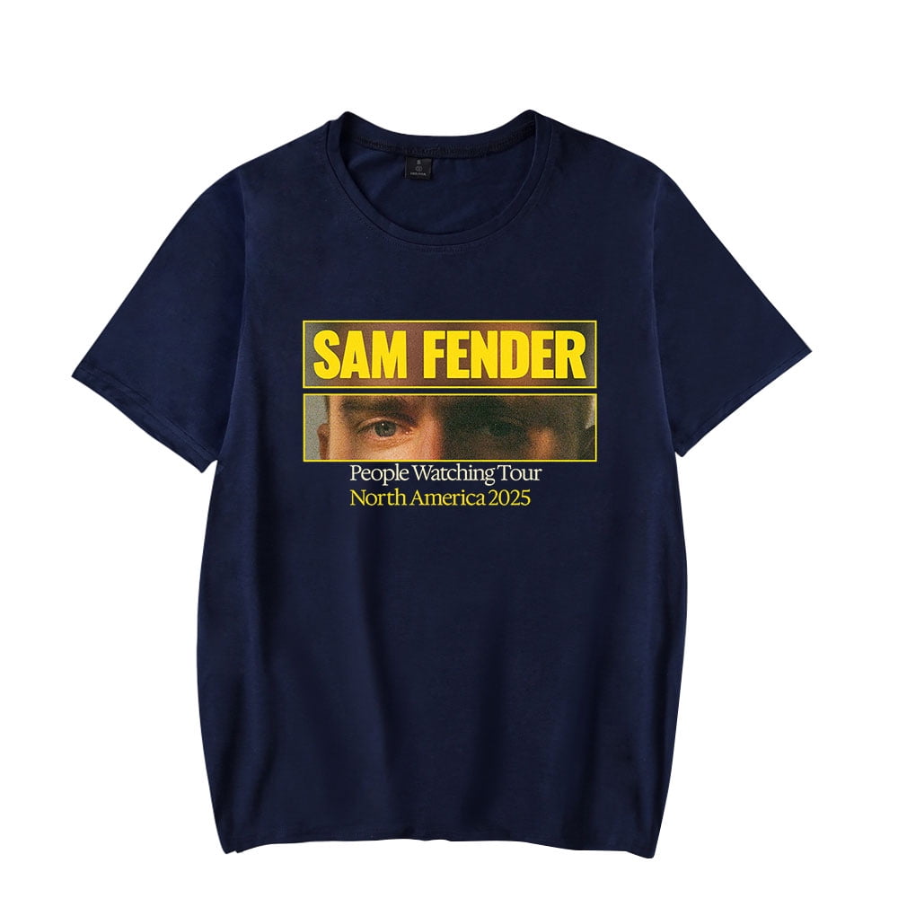 Sam Fender Merch People Watching Tour 2025 T-shirt Women Men Casual ...