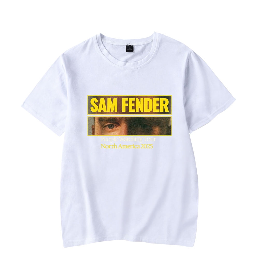 Sam Fender Merch People Watching Tour 2025 T-shirt Women Men Casual ...