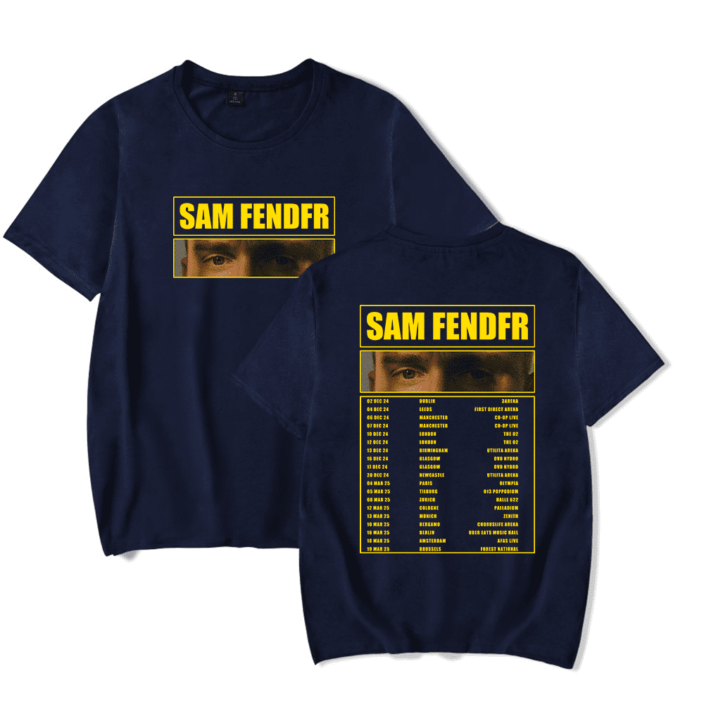 Sam Fender Merch Tour T-shirt Unisex Men Women Shirt Short Sleeve ...