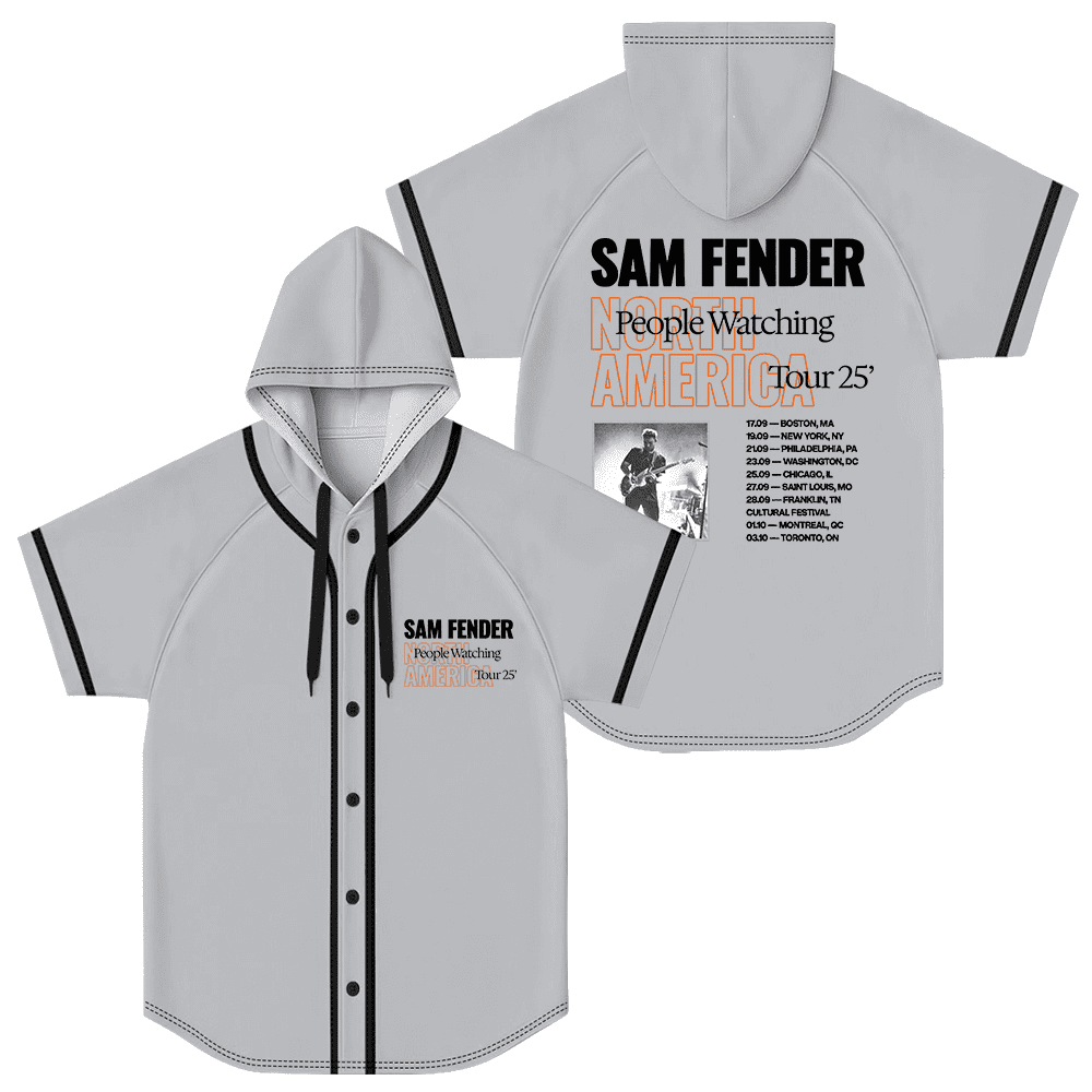 Sam Fender People Watching North America Tour 2025 Baseball Jersey ...