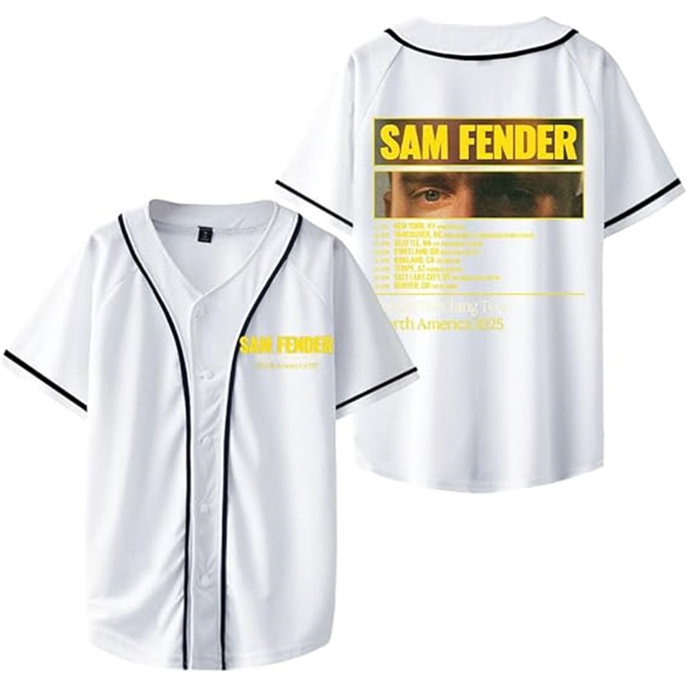 Sam Fender People Watching Tour 2025 Baseball Uniform T-Shirt Summer ...