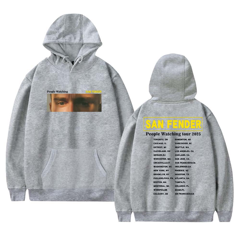 Sam Fender People Watching Tour 2025 Merch Hoodies Women Men Casual ...