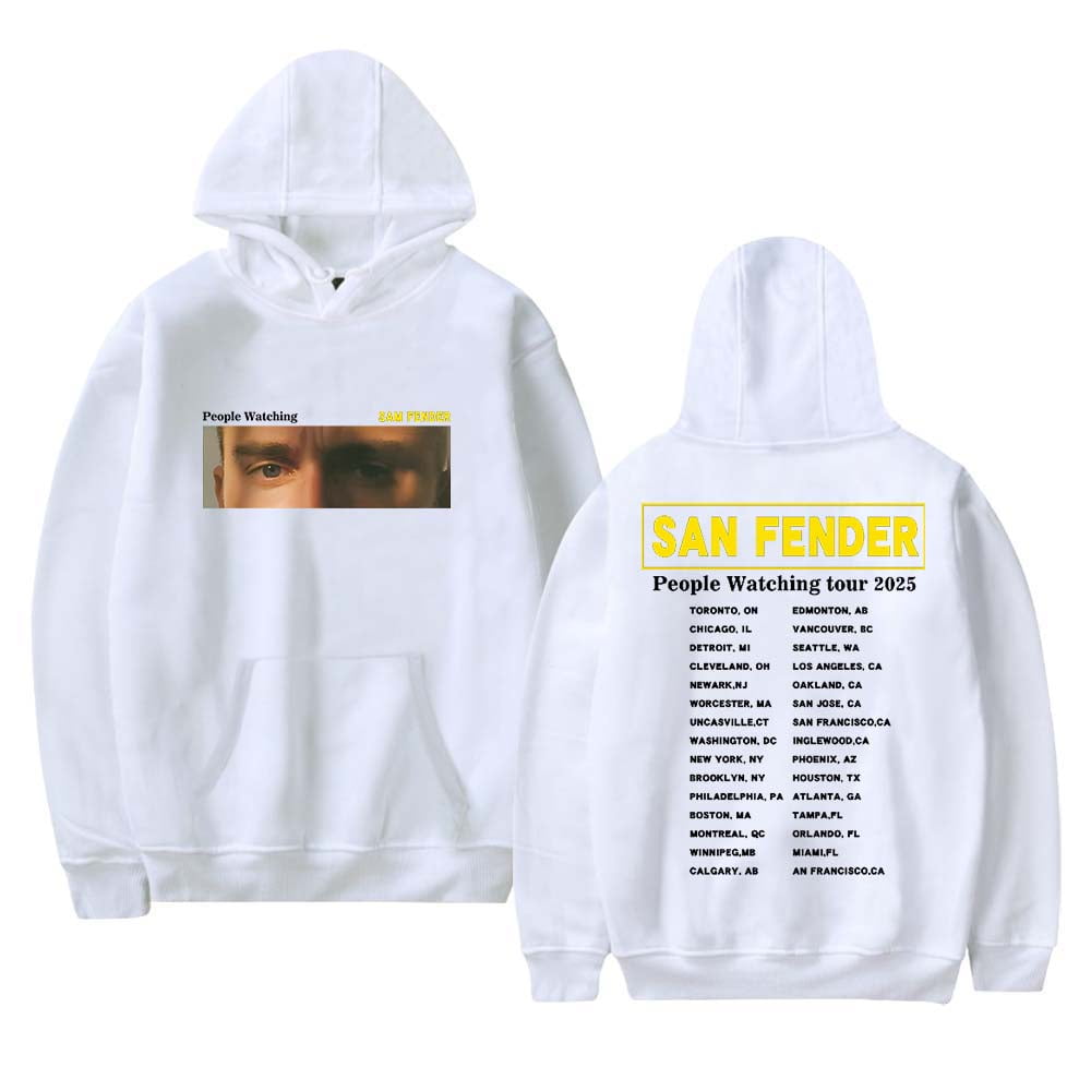 Sam Fender People Watching Tour 2025 Merch Hoodies Women Men Casual ...