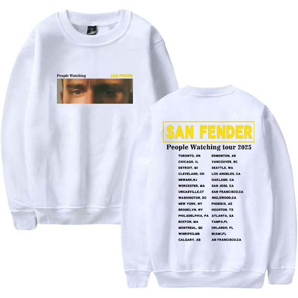 Sam Fender People Watching Tour 2025 Merch Sweatshirt Women Men Casual ...