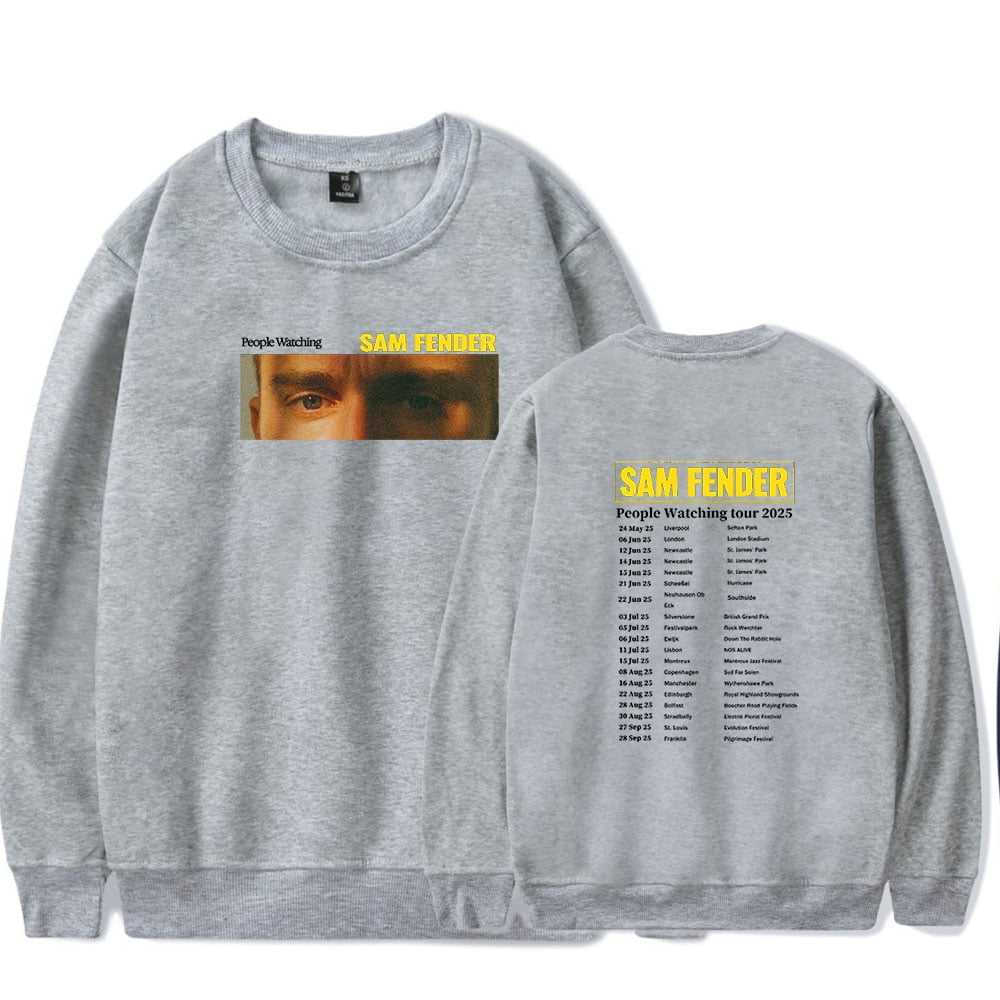 Sam Fender People Watching tour 2025 crew neck sweatshirt Merch Long ...
