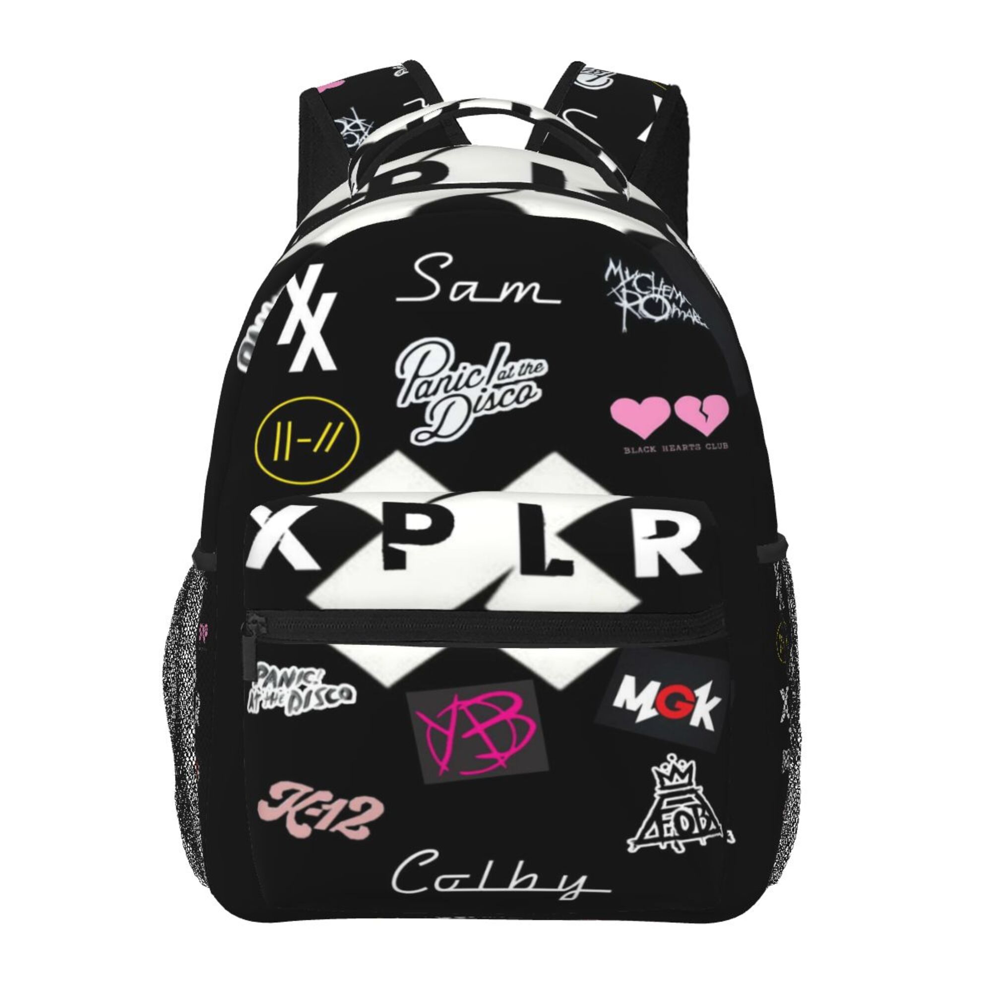 Sam Golbach and Colby Brock Printed Backpack Allover Graphic Travel ...