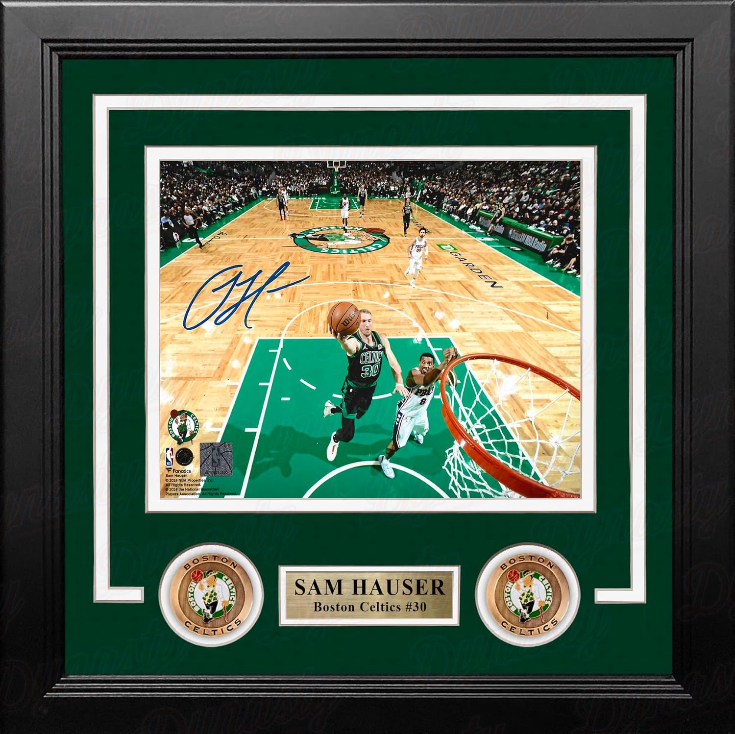 Sam Hauser Boston Celtics Autographed Rim Cam 8"x10" Framed Photo ...