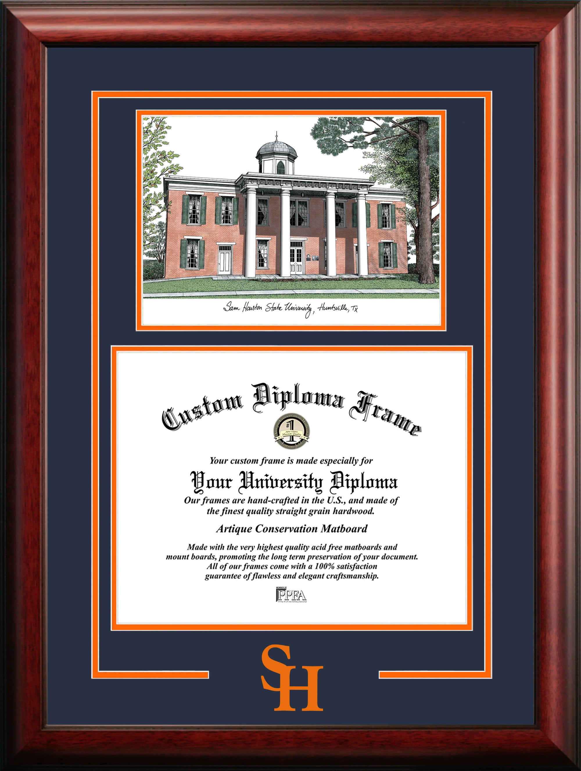 Sam Houston State Bearkats 11" x 14" Spirit Graduate Diploma Frame ...