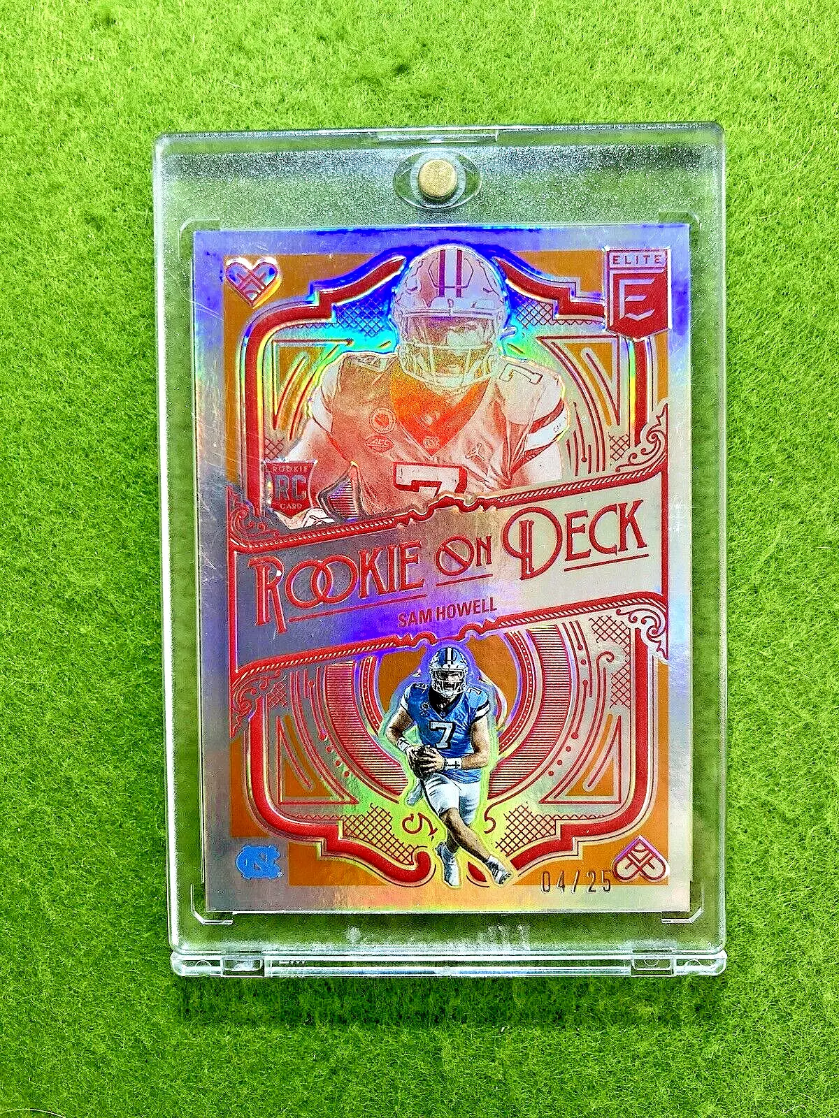 Sam Howell ORANGE PRIZM #/25 ROOKIE CARD 2022 SAM HOWELL Rookie on Deck ...