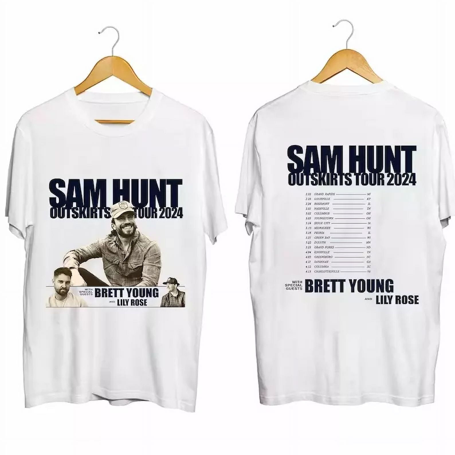 Sam Hunt 2024 Outskirts Tour Shirt, Sam Hunt Fan Shirt Funny Birthday ...